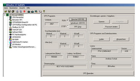Programmiersoftware - S7-416 - IBH Softec - SPS / Echtzeit / Windows
