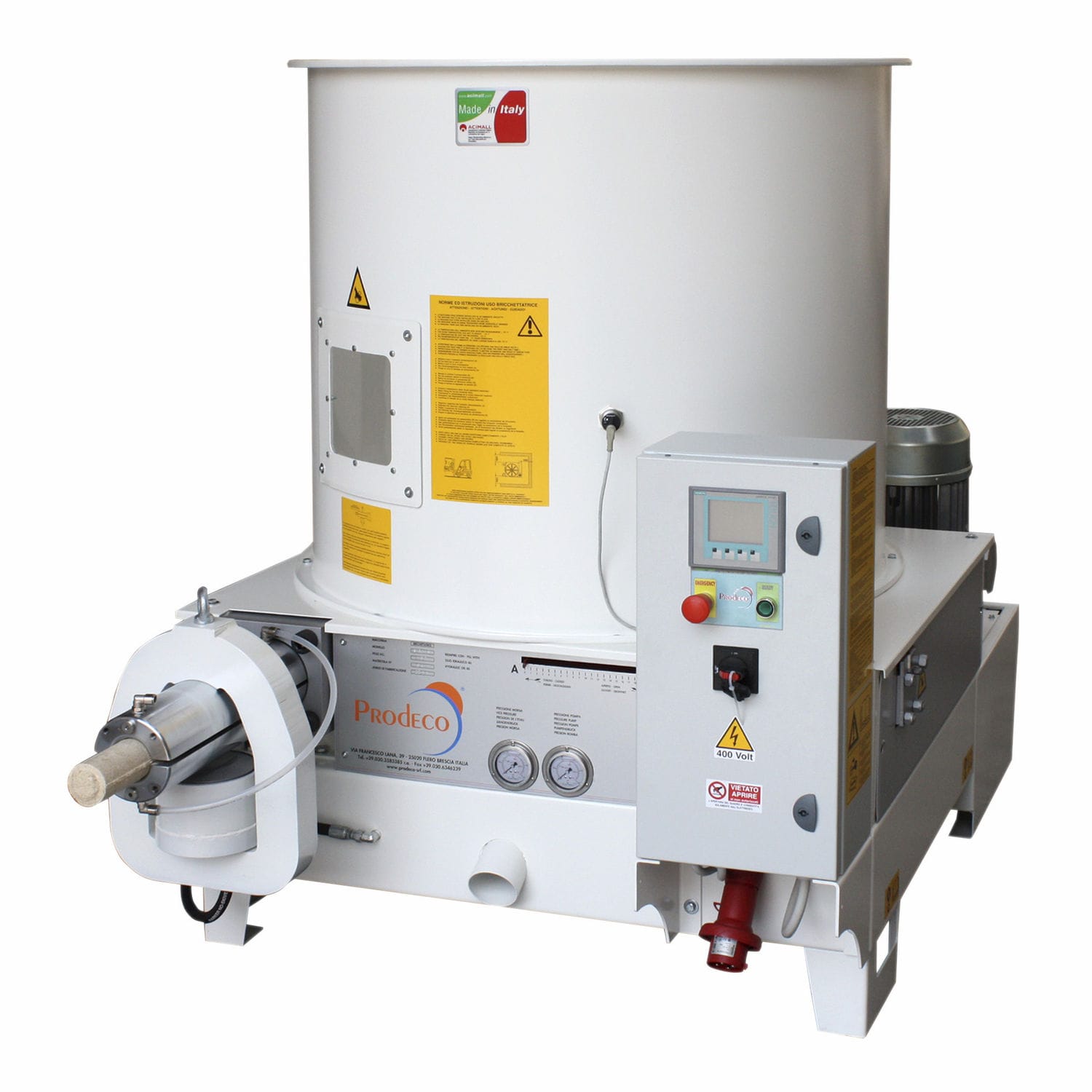 Brikettierpresse für Müll - E70 ECO - Prodeco - für cylindrische Briketts