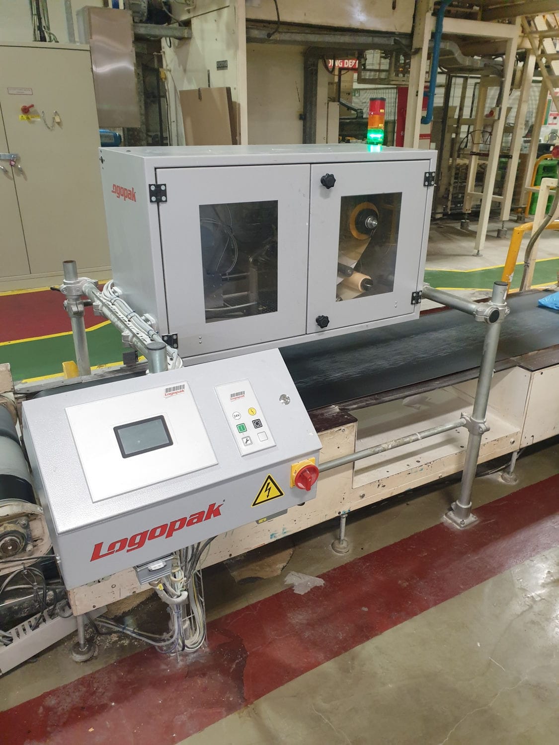 Automatische Etikettiermaschine - LOGOPAK - für Verpackung / für Kisten ...