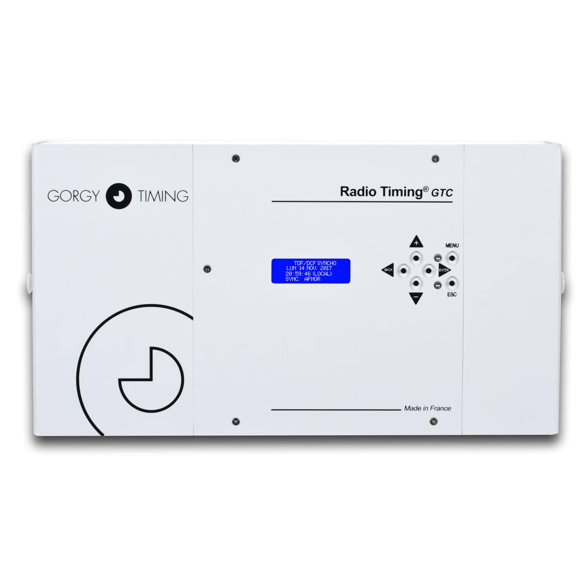 Hauptuhr - RADIO TIMING® GTC - GORGY TIMING - GPS / LCD / Funkfunktion DCF77
