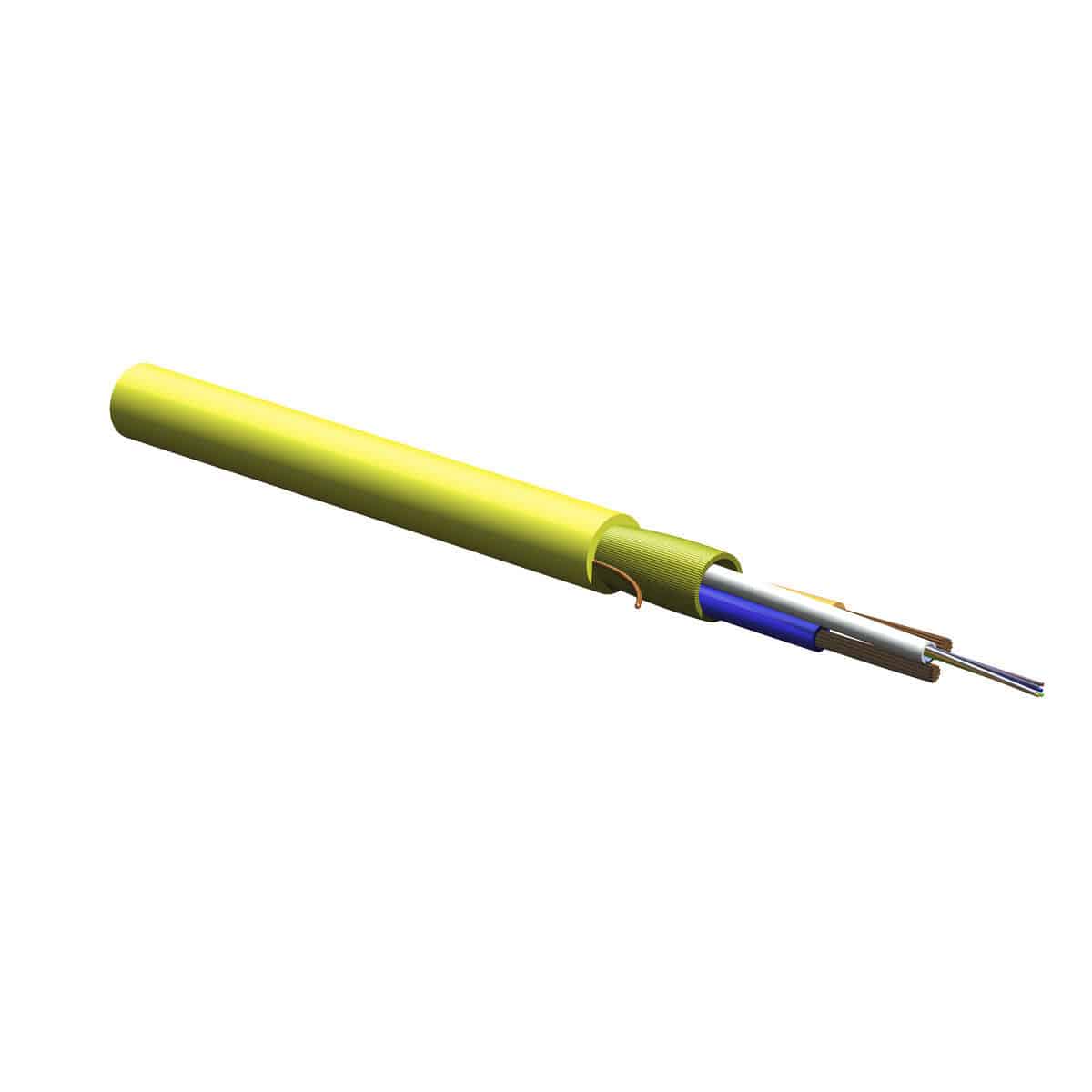 Daten-Glasfaserkabel - 002ZD8-21W01M20 - CORNING - für Innenanwendung / Verbundwerkstoff / blau