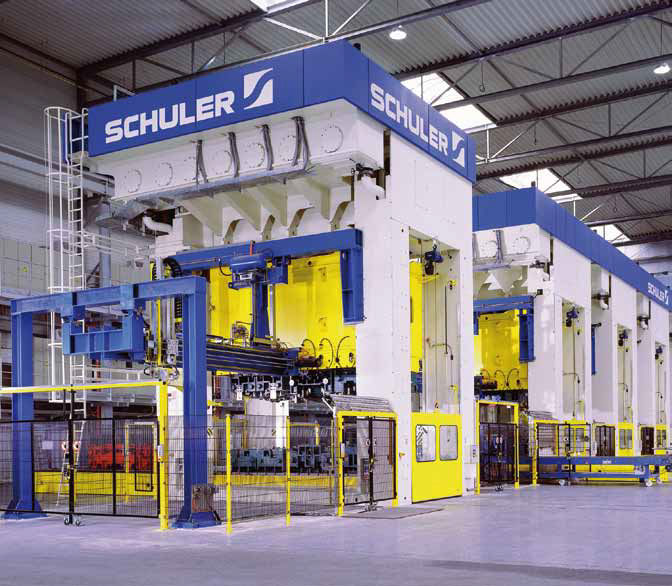 Hydraulische Pressenstraße - SCHULER - MÜLLER WEINGARTEN - Form / Platinen