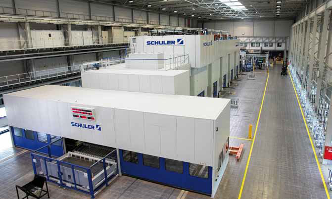 Hydraulische Pressenstraße - SCHULER - MÜLLER WEINGARTEN - Form / Platinen