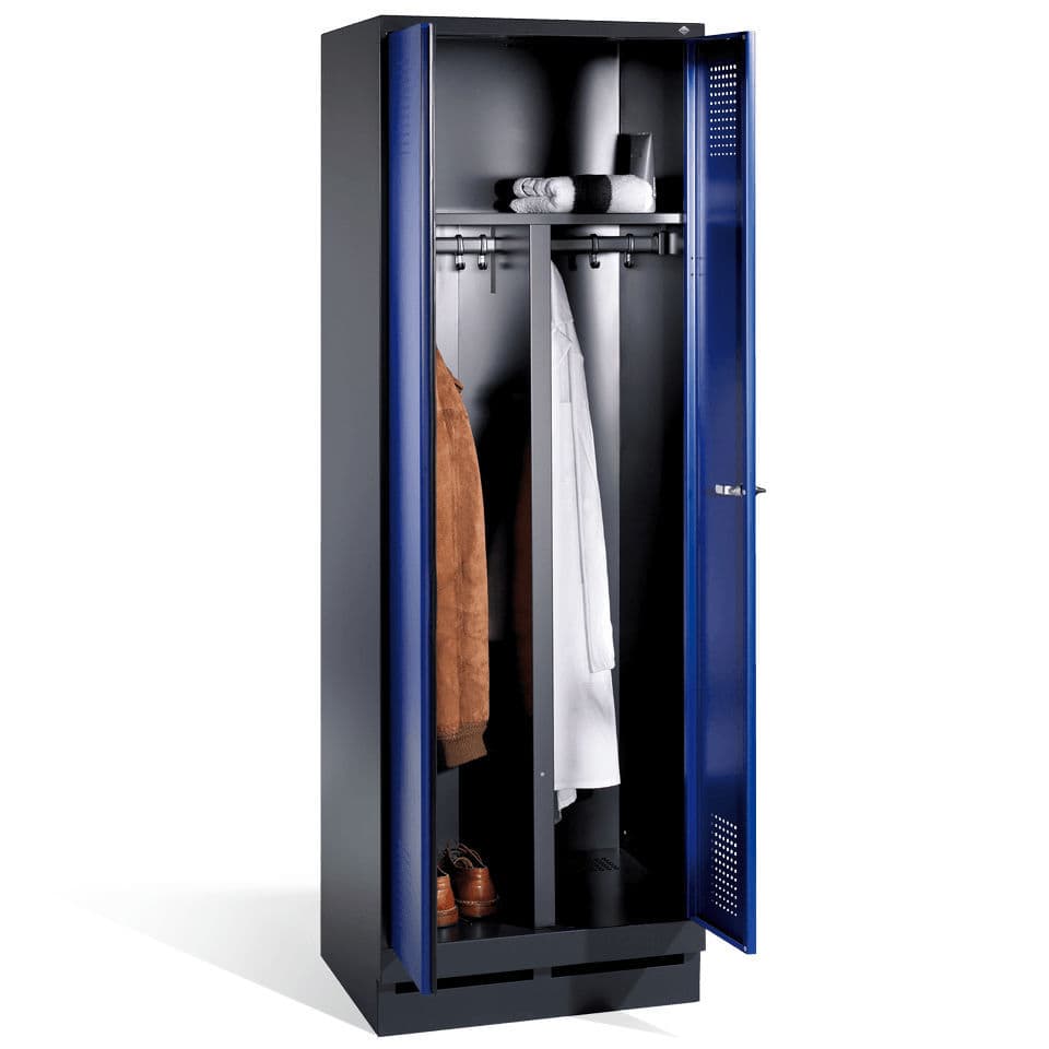 Spind für Berufsbekleidung - S series - C + P Möbelsysteme - belüftet