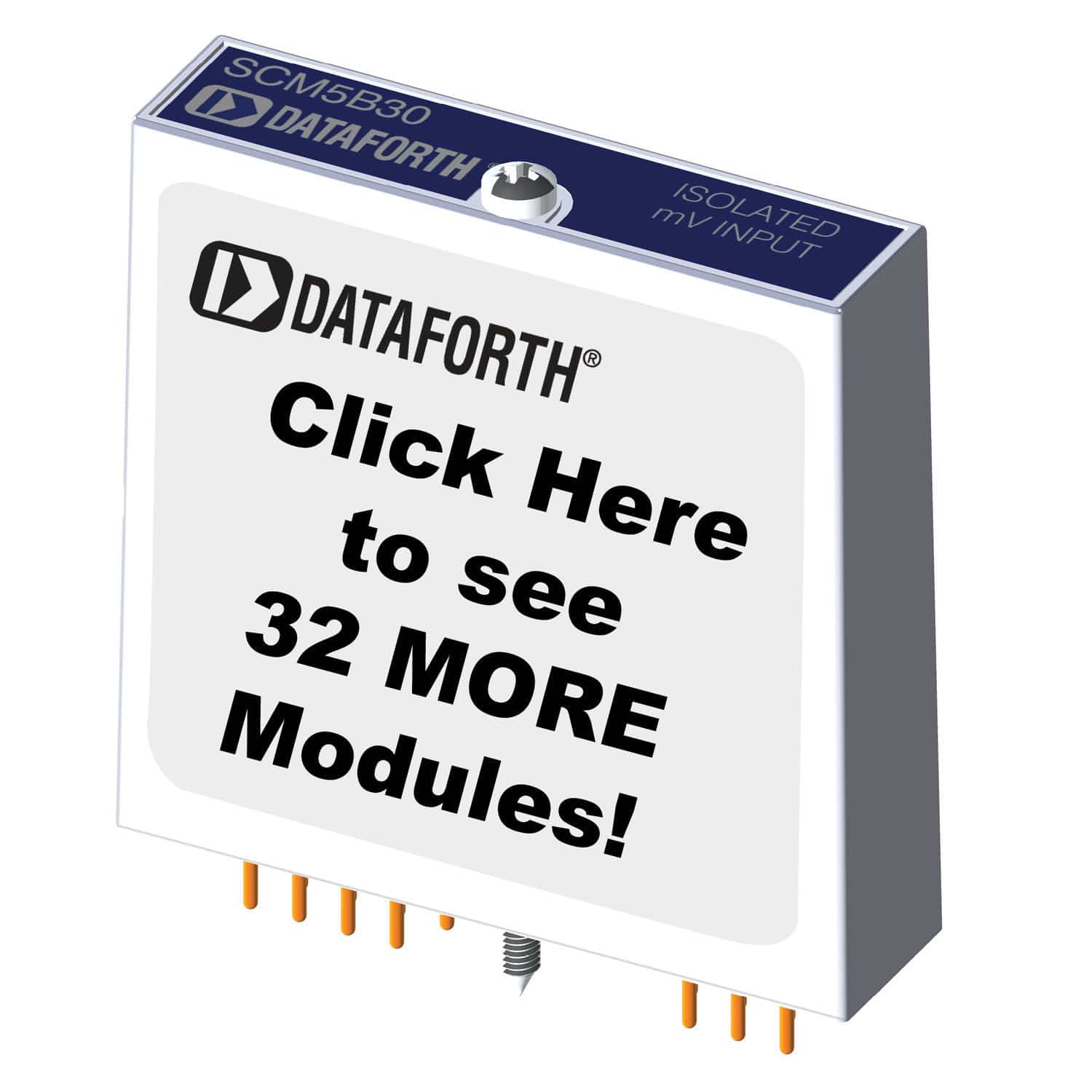 Analoges Eingangsmodul - SCM5B Series - Dataforth Corporation - Spannung / für Montage auf ...