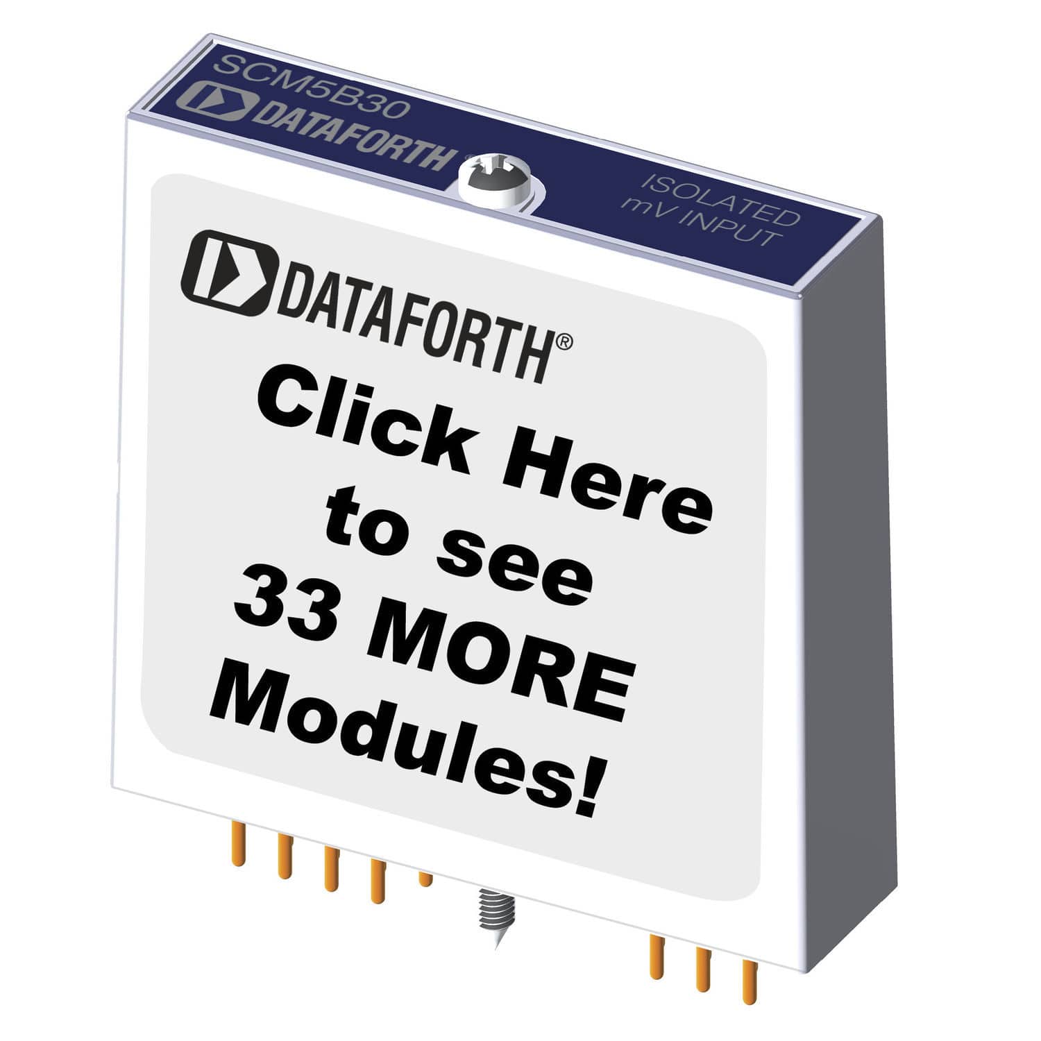 Analoges Eingangsmodul - SCM5B40/41 Series - Dataforth Corporation - Spannung / Breitband