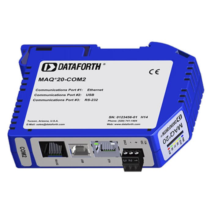 Ethernet-Kommunikationsmodul - MAQ20-COM2 - Dataforth Corporation - USB / RS-232 / Modbus RTU