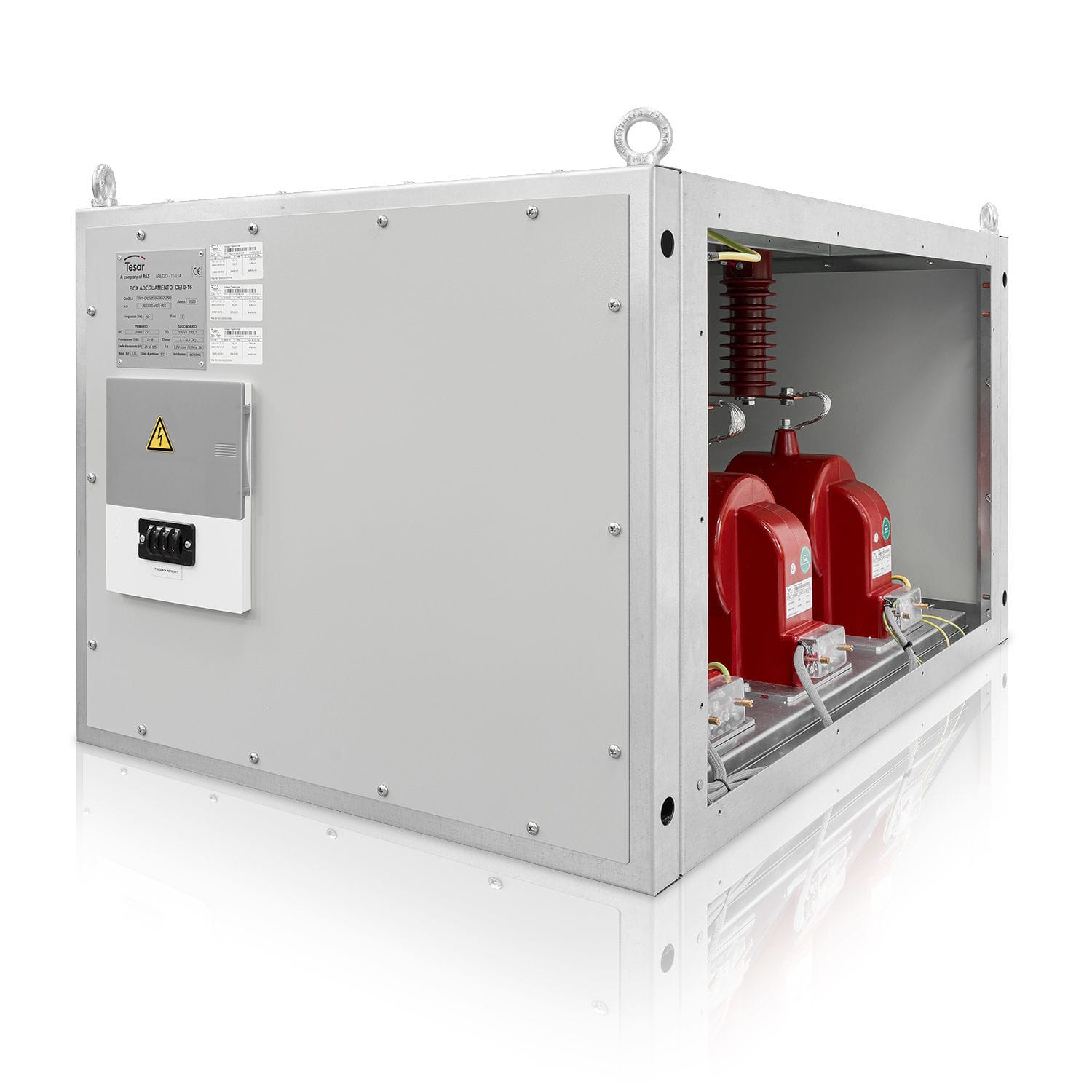 Trockener Transformator - EcoMeterA70 - Tesar Srl - bodenstehend / Schutz