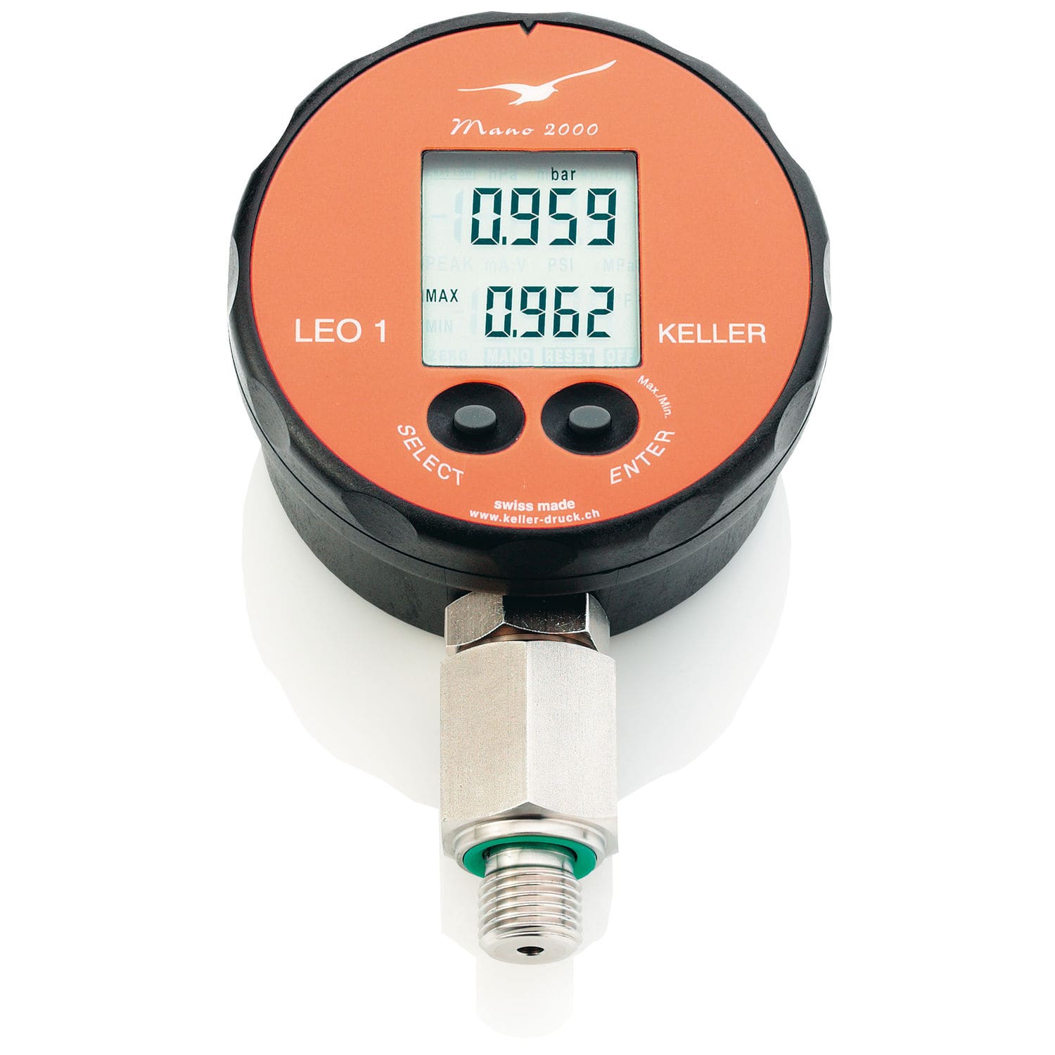 Digitales Manometer LEO1 KELLER Druckmesstechnik AG Gewinde Digitales Manometer LEO1 KELLER Druckmesstechnik AG Gewinde