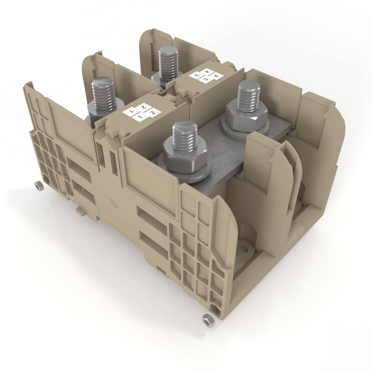 Klemmenblock auf DIN-Schiene - HSKG - CONTA-CLIP Verbindungstechnik ...