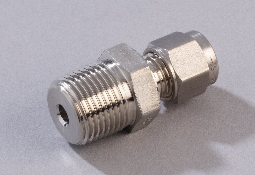 Pneumatischer Anschluss - 09V1010 - M&C TechGroup Germany GmbH - Gewinde / Edelstahl / außen
