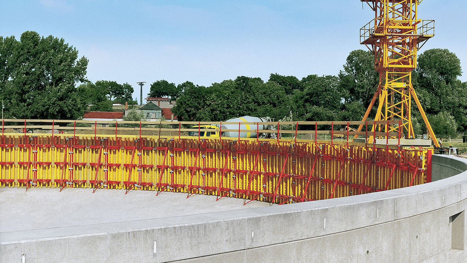 Rundschalung - RUNDFLEX - PERI - Wand