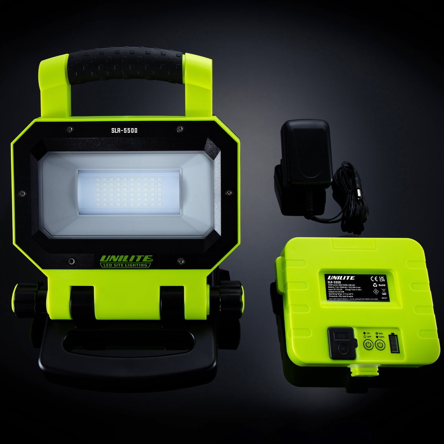 LED-Handleuchte - SLR-5500 - Unilite - wiederaufladbar / mit Batterie / Magnet