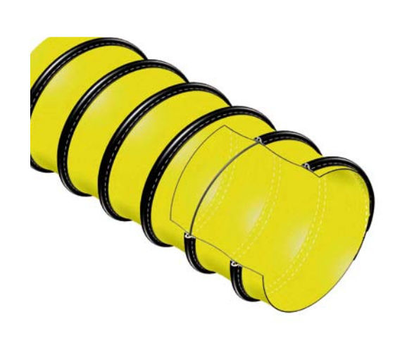 Flexibler Luftkanal - SERIE 8 PVC - Gap Plastomere - Stoff / PVC ...