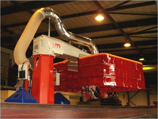 Absaughaube für Schweißroboter - Embarked tubular - Engmar