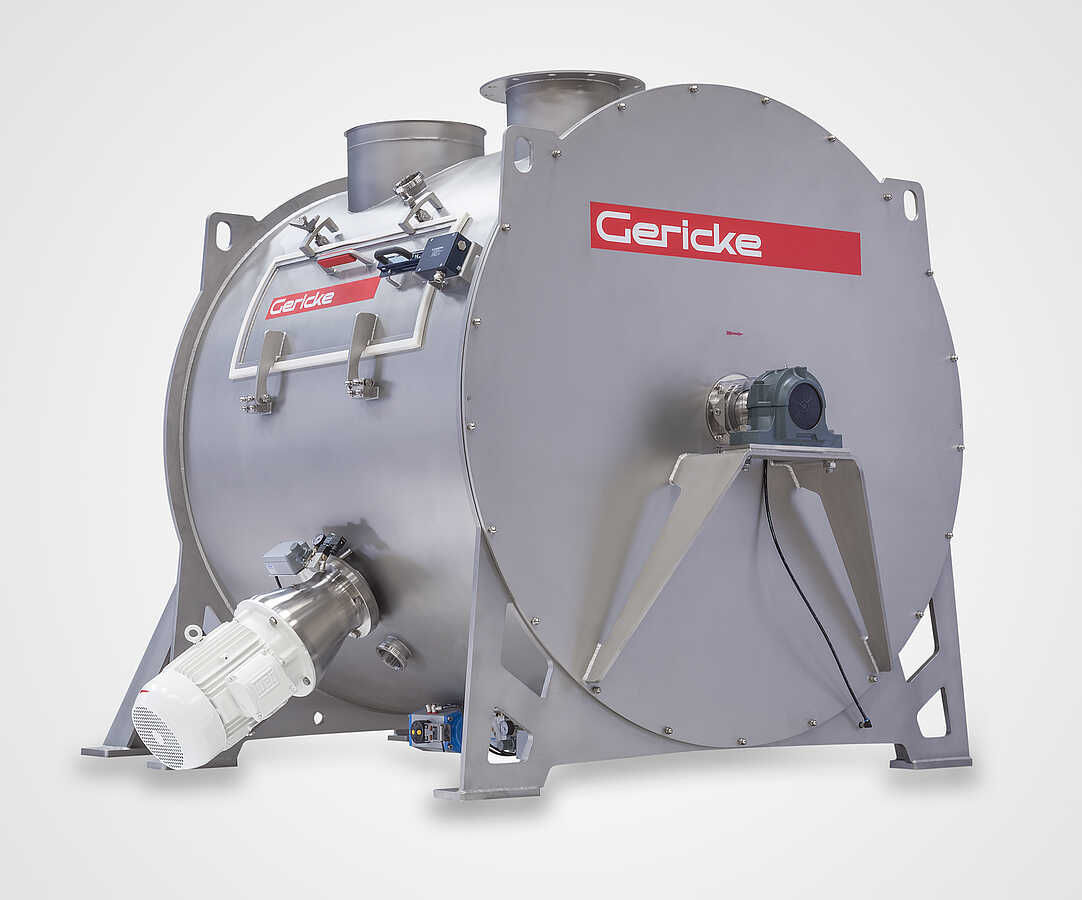 Batch-Mischer - GBM - Gericke - Rotor / für Feststoffe / horizontal