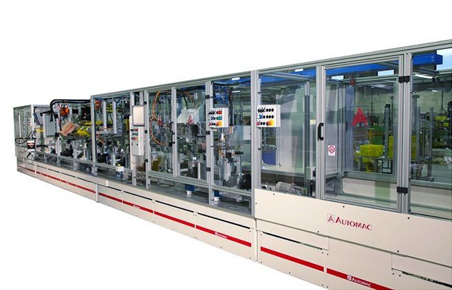 Halbautomatische Montagelinie - Cosberg SpA - Test / für Motorradbremsen