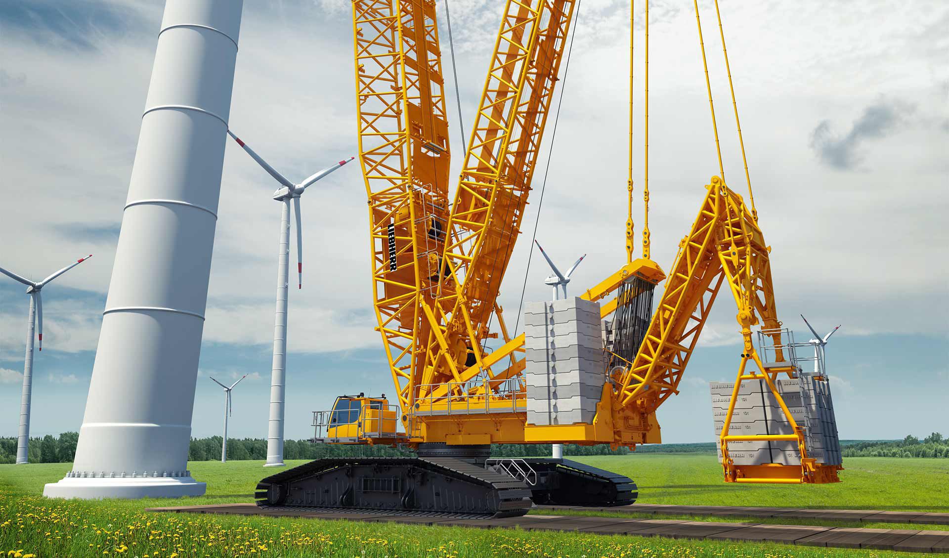 Kran auf Raupen - LR 1700-1.0 - Liebherr Cranes - Ausleger / Gitter ...