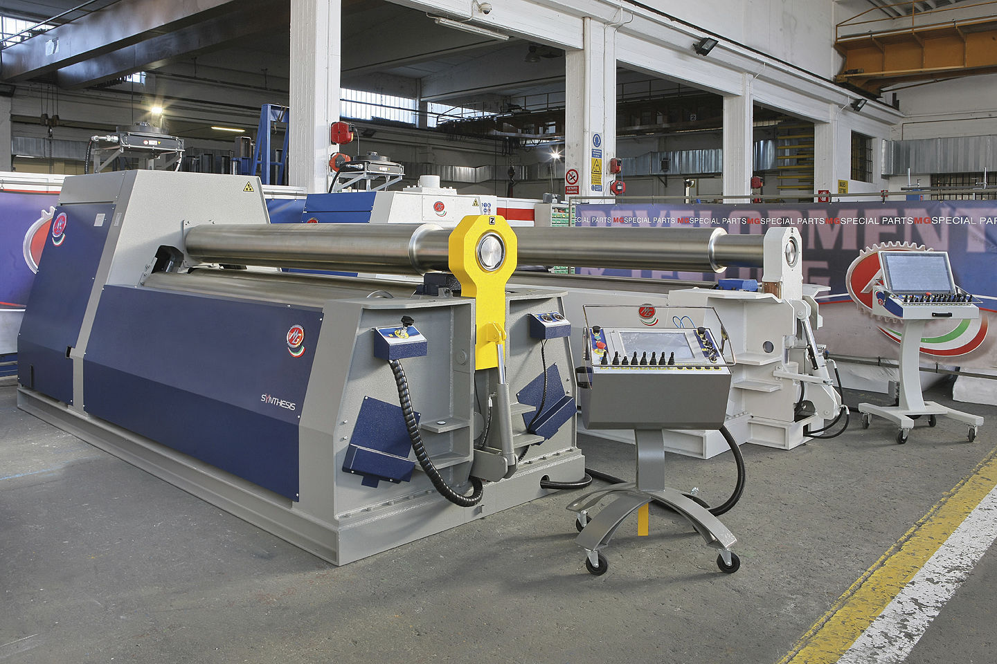 4-Walzen-Rundbiegemaschine - M2528D/S - MG S.R.L. - hydraulisch / 2-Gang / mit tragbarem Bedienfeld