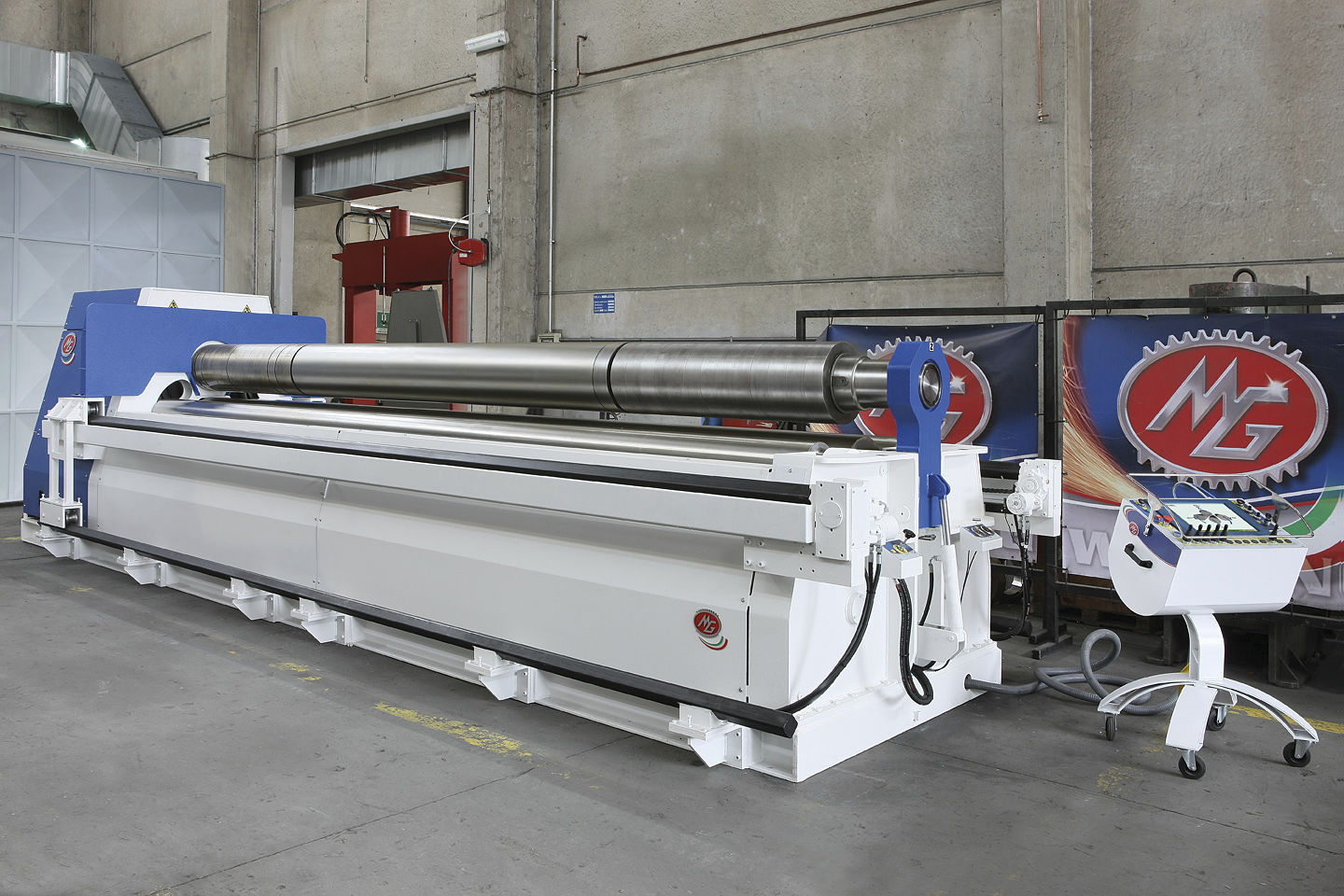 4-Walzen-Rundbiegemaschine - M6008D - MG S.R.L. - hydraulisch / zur Tankherstellung / mit Auswerfer