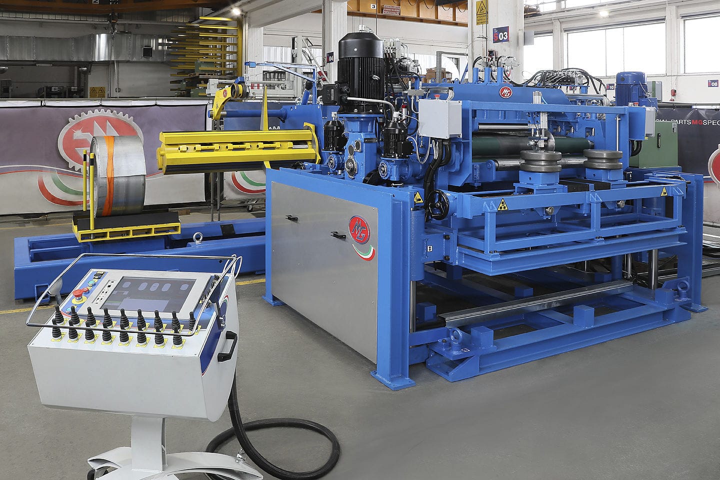 Richtmaschine für Blech - SP1506/S - MG S.R.L. - hydraulisch