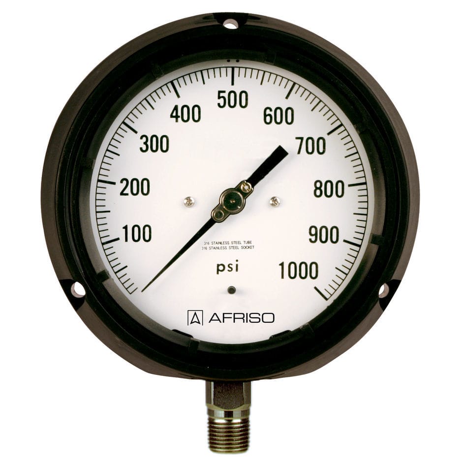 Manometer mit Zifferblatt-Anzeige - RF130PGGly D601 - AFRISO-EURO-INDEX ...