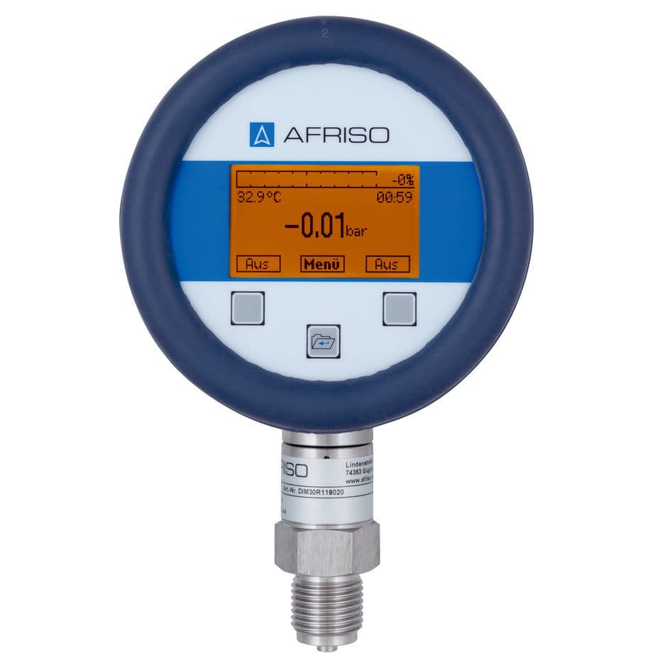 Manometer mit LCD-Display - DIM 30 - AFRISO-EURO-INDEX - G 1/2 ...