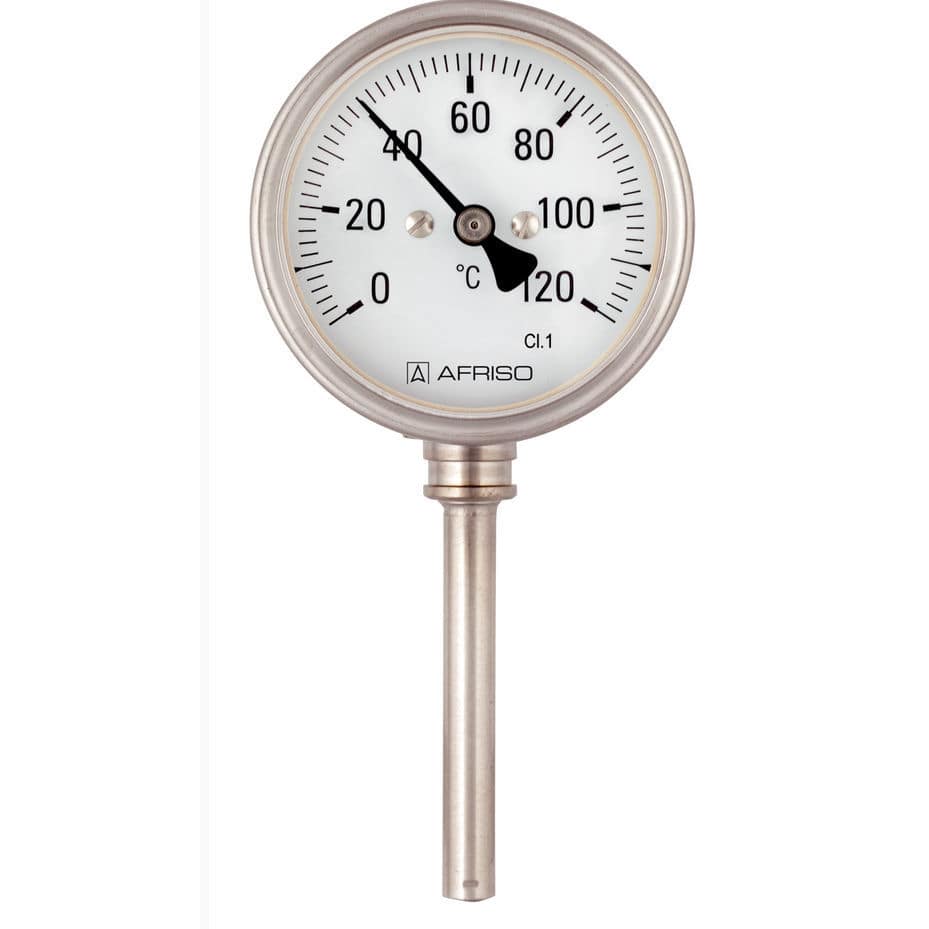 Bimetall-Thermometer - BiTh Ch - AFRISO-EURO-INDEX - mit Zifferblatt ...