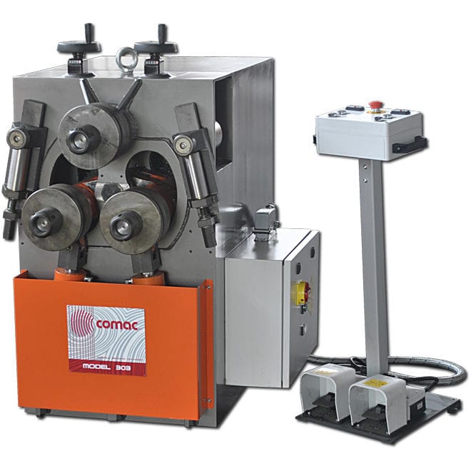 Hydraulische Biegemaschine - 303 - COMAC Srl - Rohr / Profil / mit 3 Rollen