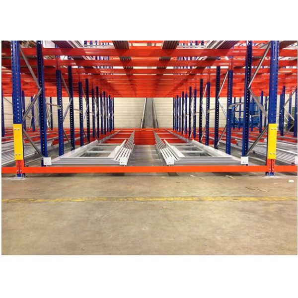 Push-back-Regal - SAAR LAGERTECHNIK GmbH - Langgut / Stahl