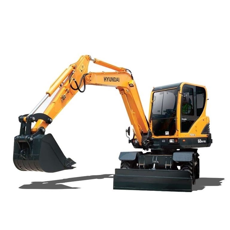 Minibagger - R60W-9S - HYUNDAI HEAVY INDUSTRIES - Rad / Diesel / für ...