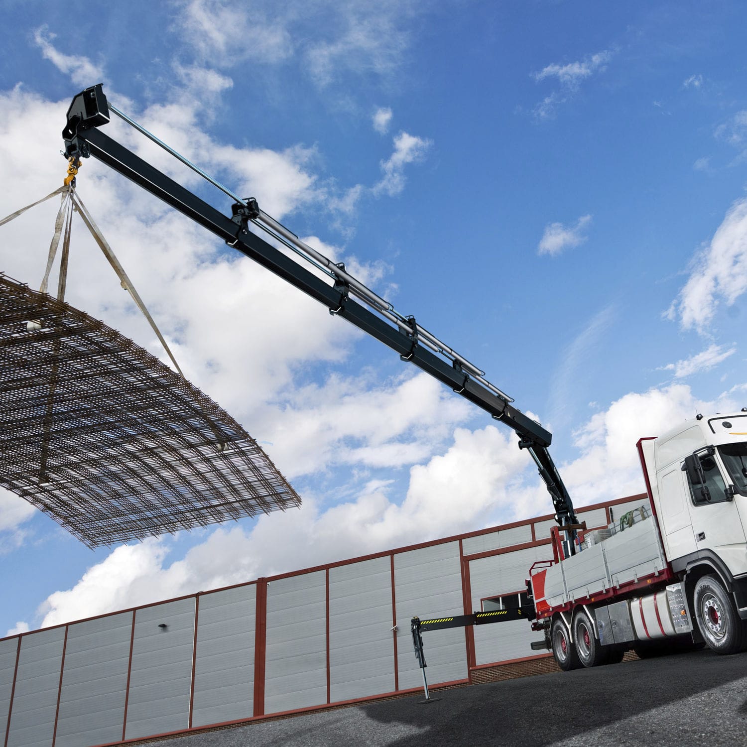 LKW-montierter Kran - X-HiPro 192 - Hiab - Ausleger / zusammenklappbar ...