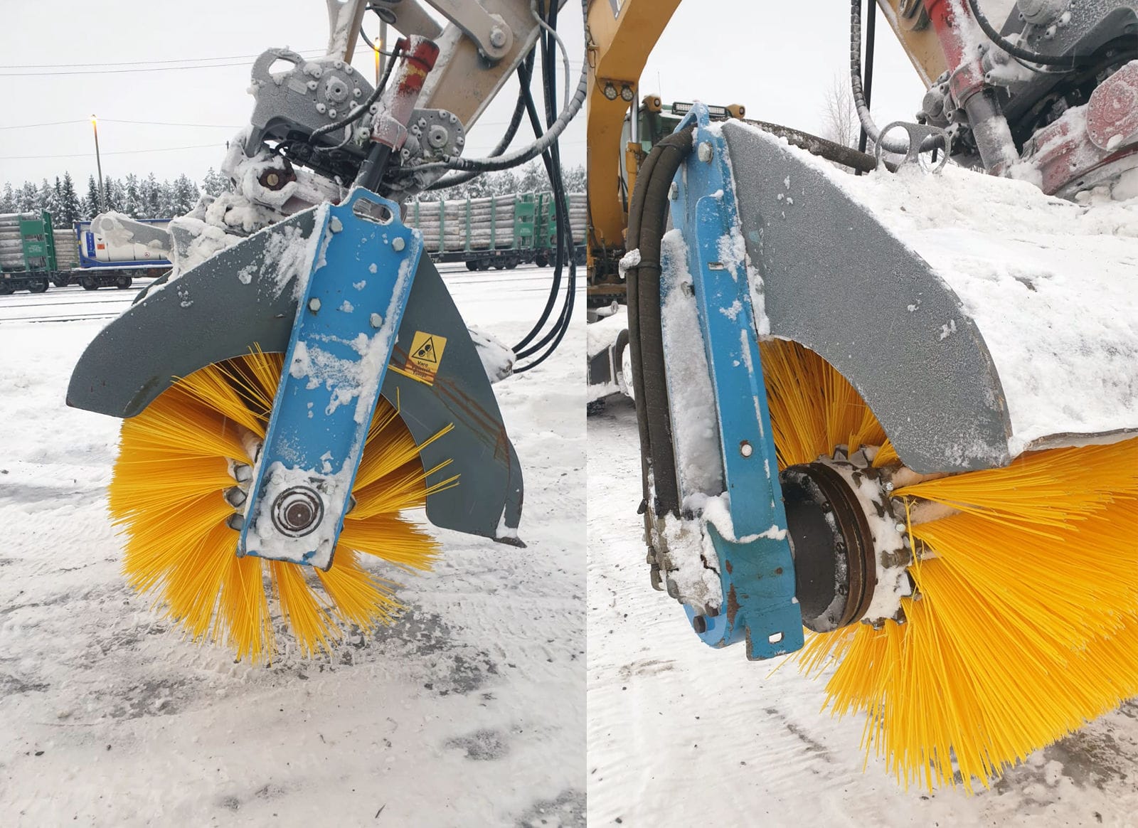 Kehrmaschine für Hydraulikbagger - Ferrovius - Snowek Trombia - The ...