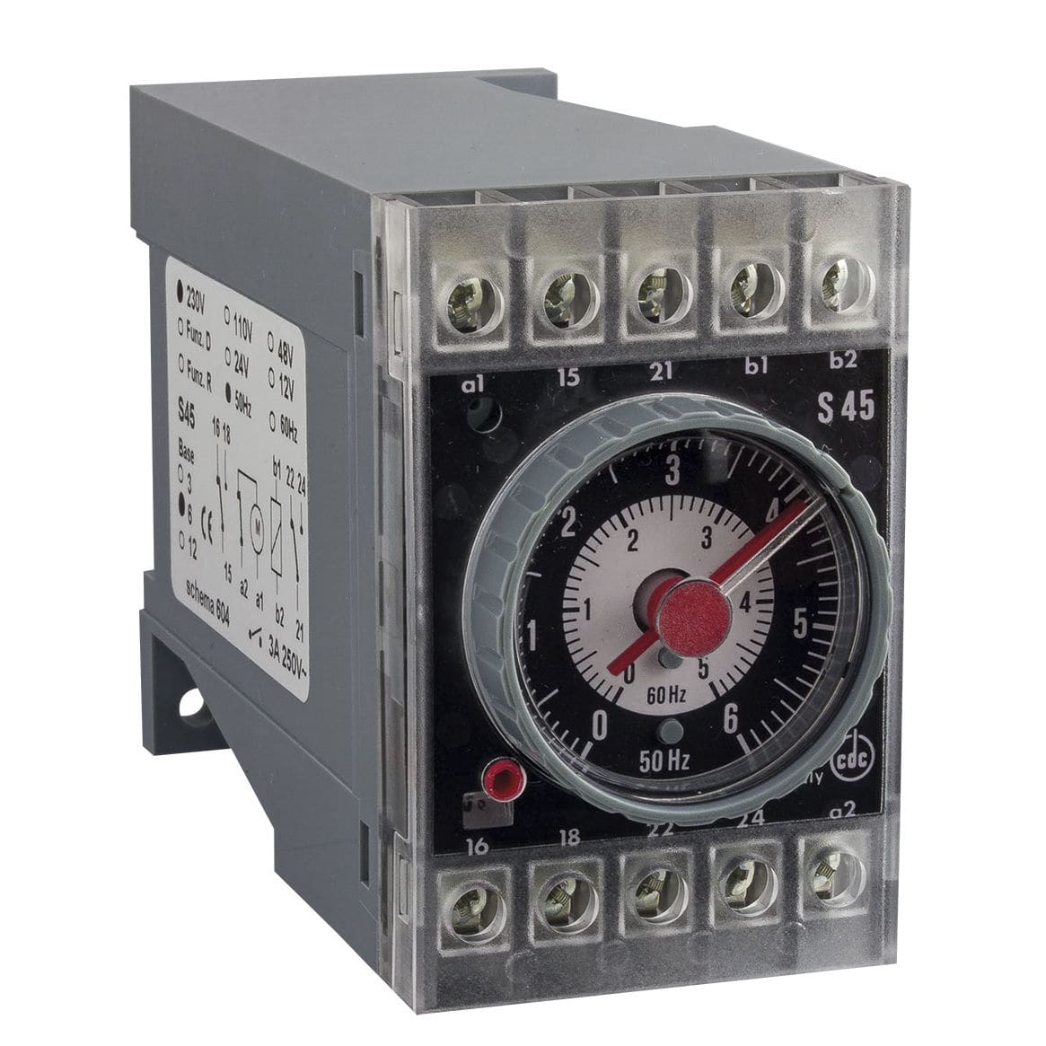 Elektromechanischer Timer - S45 - ELETTROMECCANICA CDC s.r.l. - DIN-Schiene