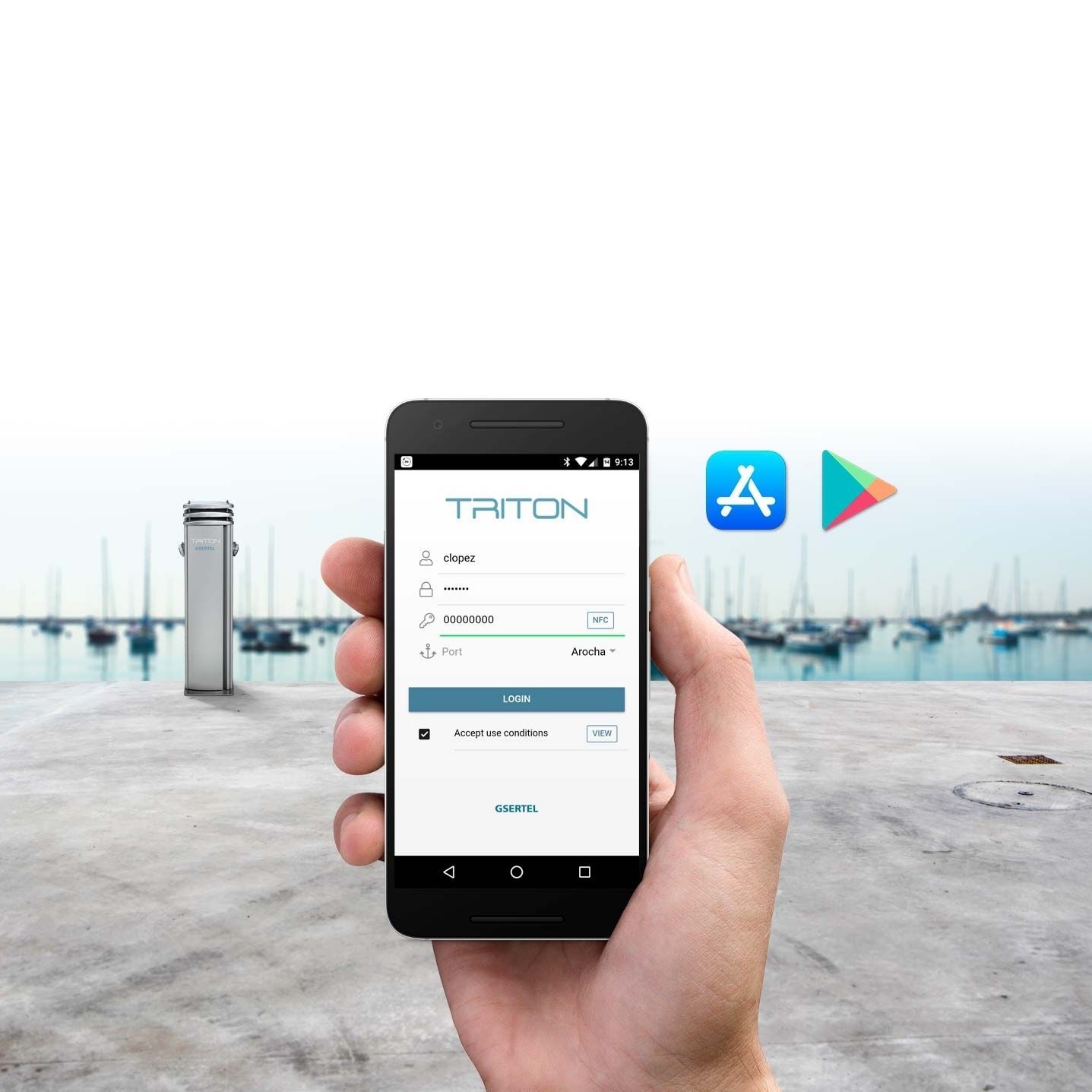 Management-App - TRITON - Gsertel - Kommunikation / Konnektivität / Android