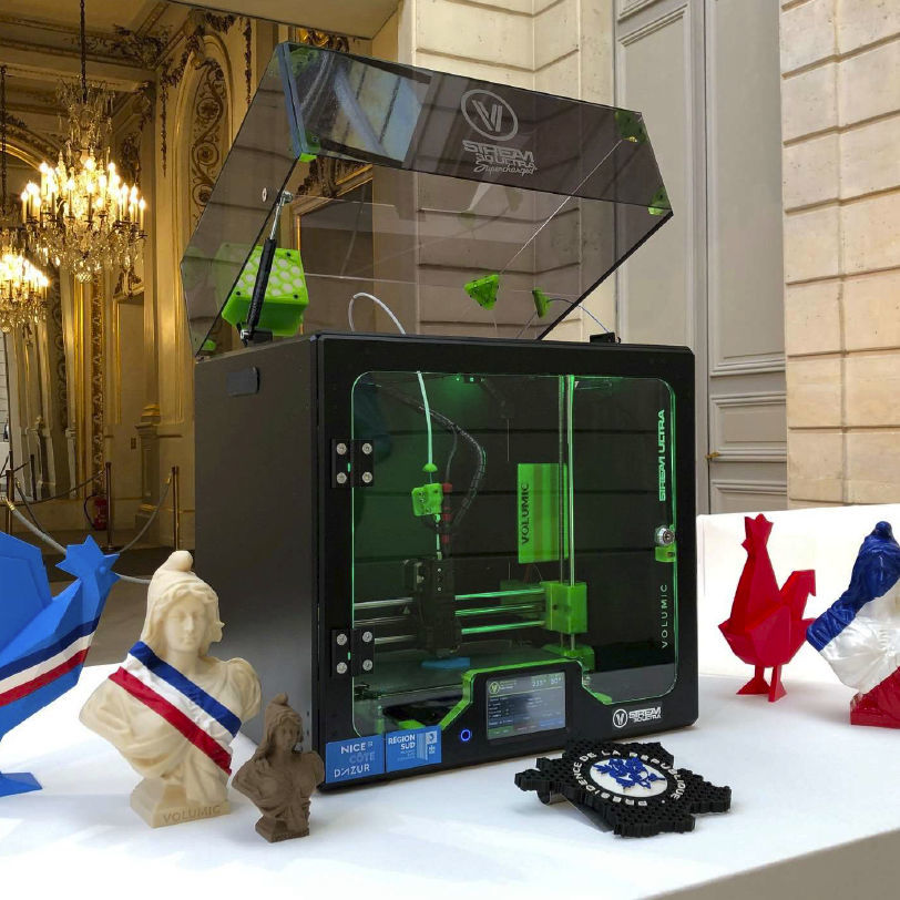 3D-Drucker / PLA - EXO42 IDRE - Volumic - ABS / TPU / Holz