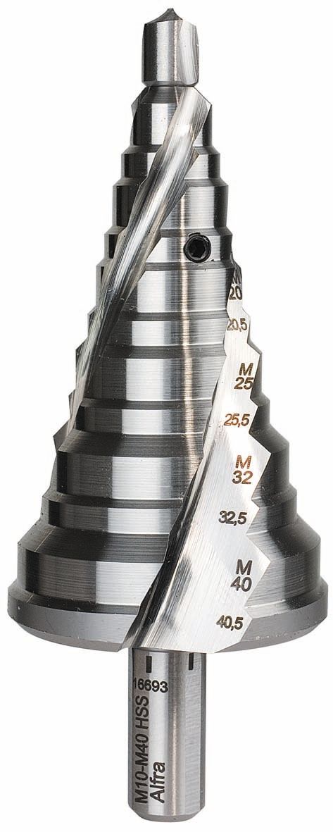 Vollmetall-Bohrer - HSS DM O5 - ALFRA GmbH - für Edelstahl / HSS / Stufen