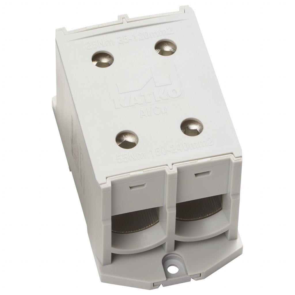 Klemmenblock auf DIN-Schiene - KL2X240 - KATKO - Schraubanschluss