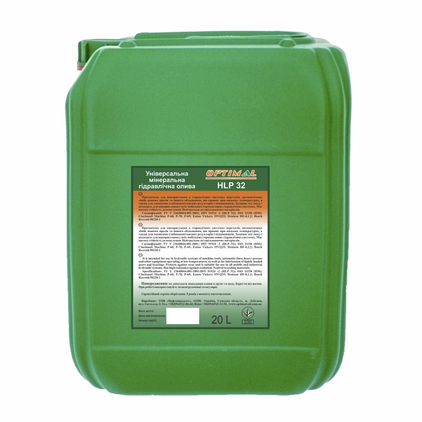 Hydraulisches Öl - HLP-32 - Optimal Oil - Schmier / zur industriellen ...