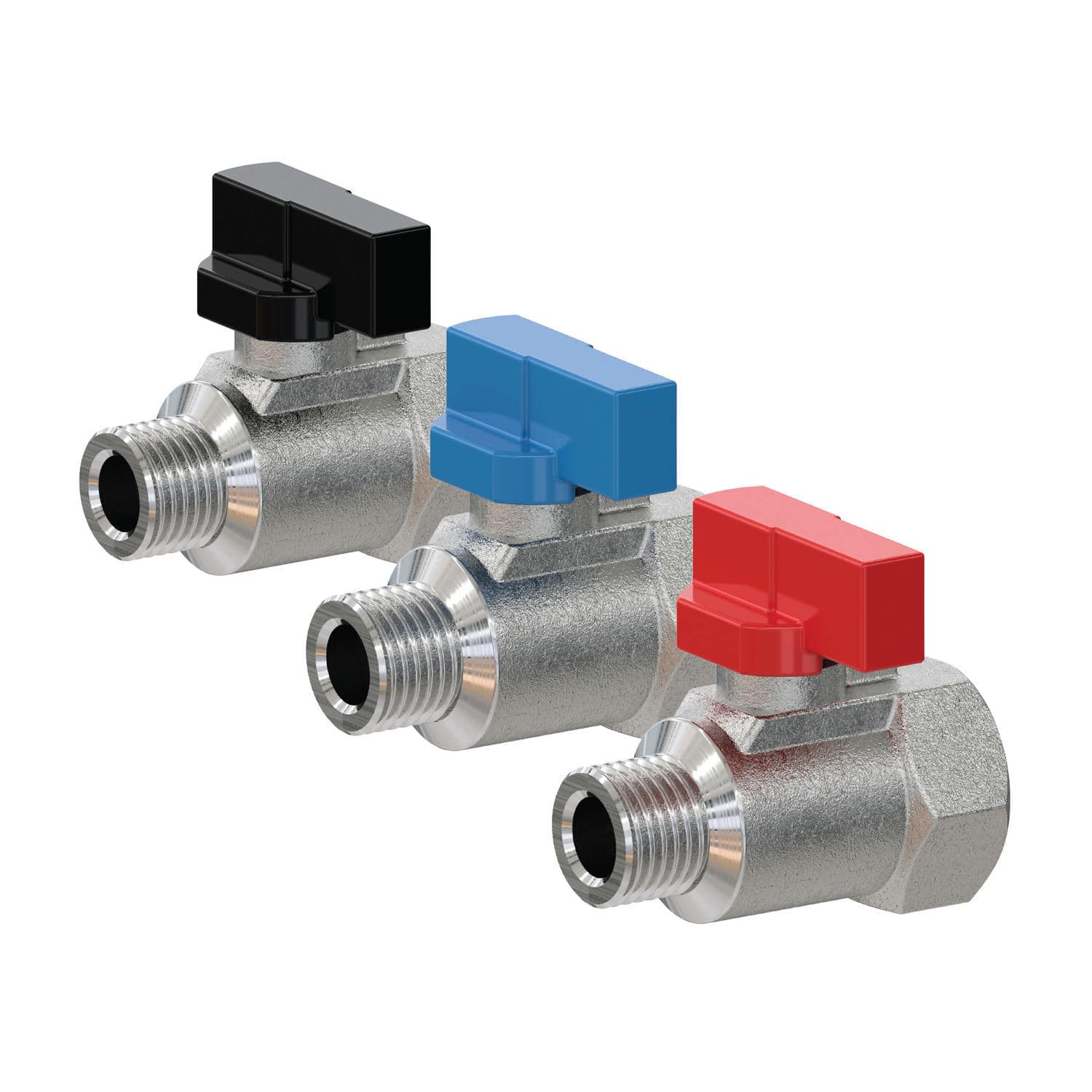 Mini-Hahn - HPS International - mit Handrad / außen/innen / 1/4"