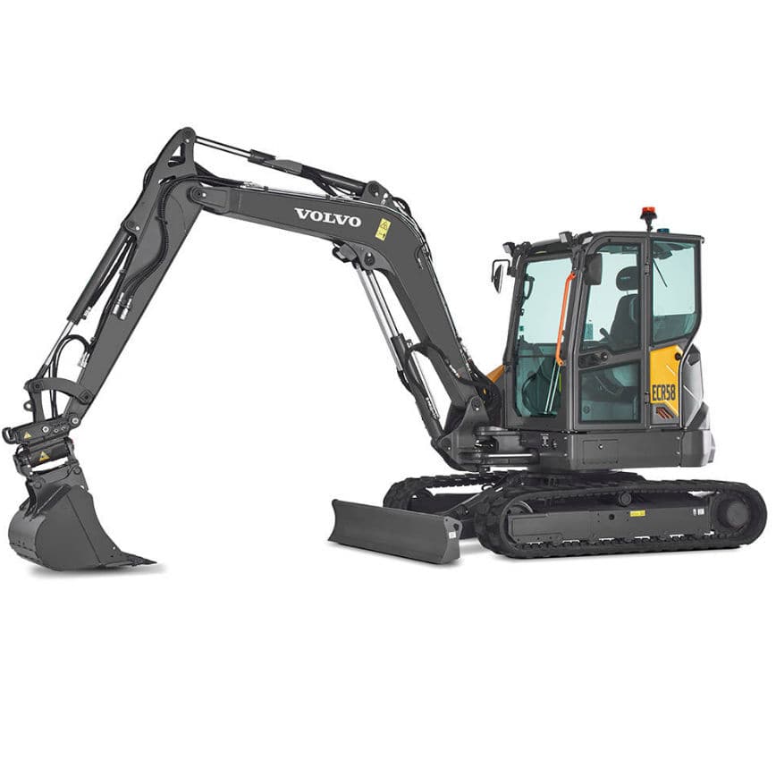 Minibagger - ECR58 - Volvo Construction Equipment - auf Raupen / Diesel ...