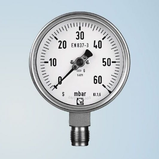 Manometer mit Zifferblatt-Anzeige - K 160 - Schmierer GmbH - Gewinde ...