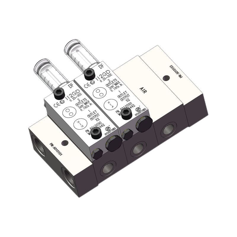 Zweizeilig-Verteiler - DFA - SOATO FLUID SYSTEM - modular