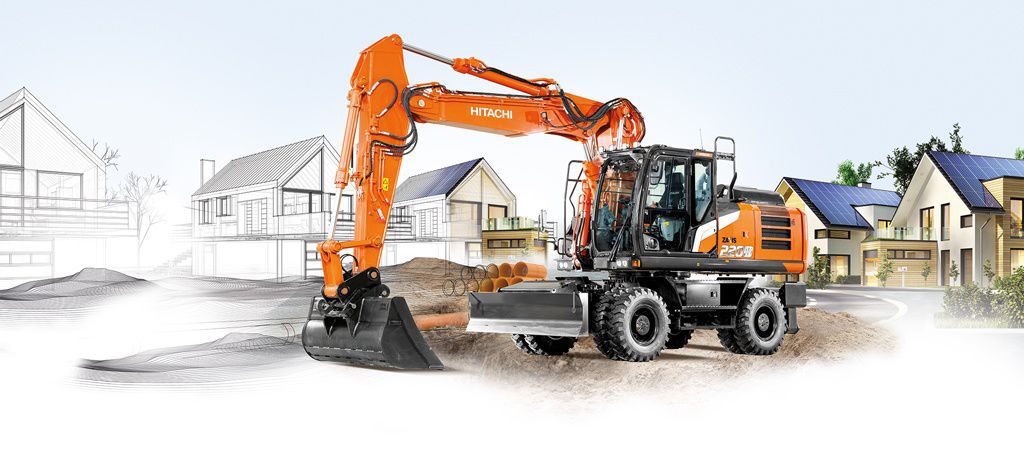 Mittelgroßer Bagger - ZX220W-7 - Hitachi Construction Machinery Europe ...