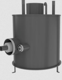 Stahl-Mannloch - PERMA PIPE - rund