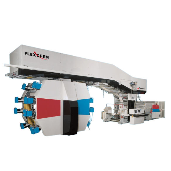 Zentraltrommel-Flexodruckmaschine - gPress - Flexofem srl - 8-Farben ...
