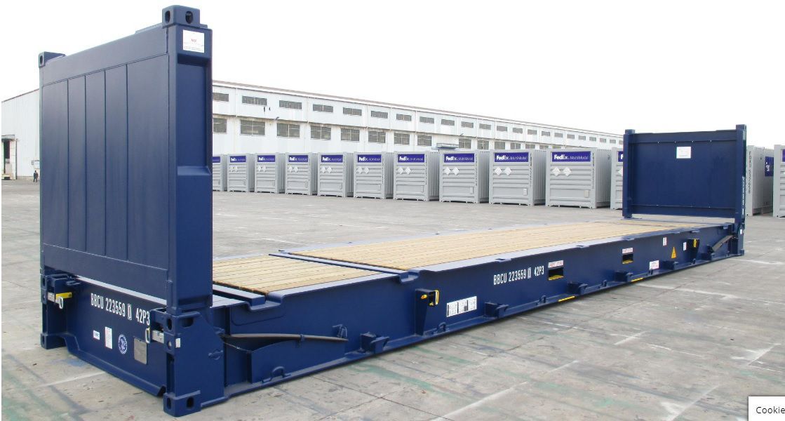 Container - 40' Flat Rack - Bullbox