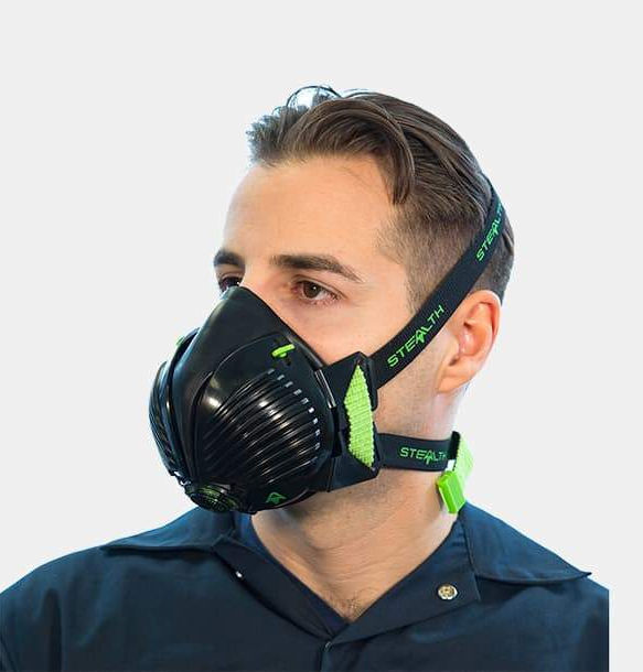 Wiederverwendbare Maske - STEALTH lite pro - Kristal - FFP3 / Halb ...