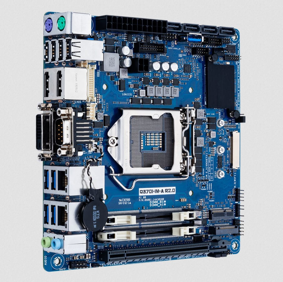 Mini-ITX-Mainboard - Q370I-IM-A R3.0 - ASUSTeK computer INC - Intel® Core i3 / Intel® Core i5 ...