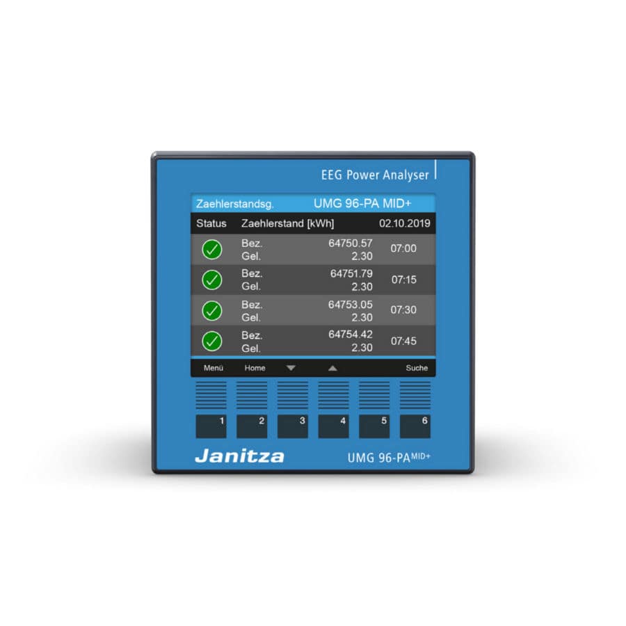 Leistungsüberwachungsgerät - 96-PA-MID+ - Janitza electronics GmbH ...
